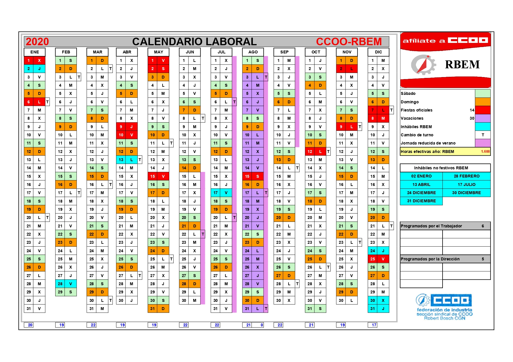 Calendario RBEM - Bosch